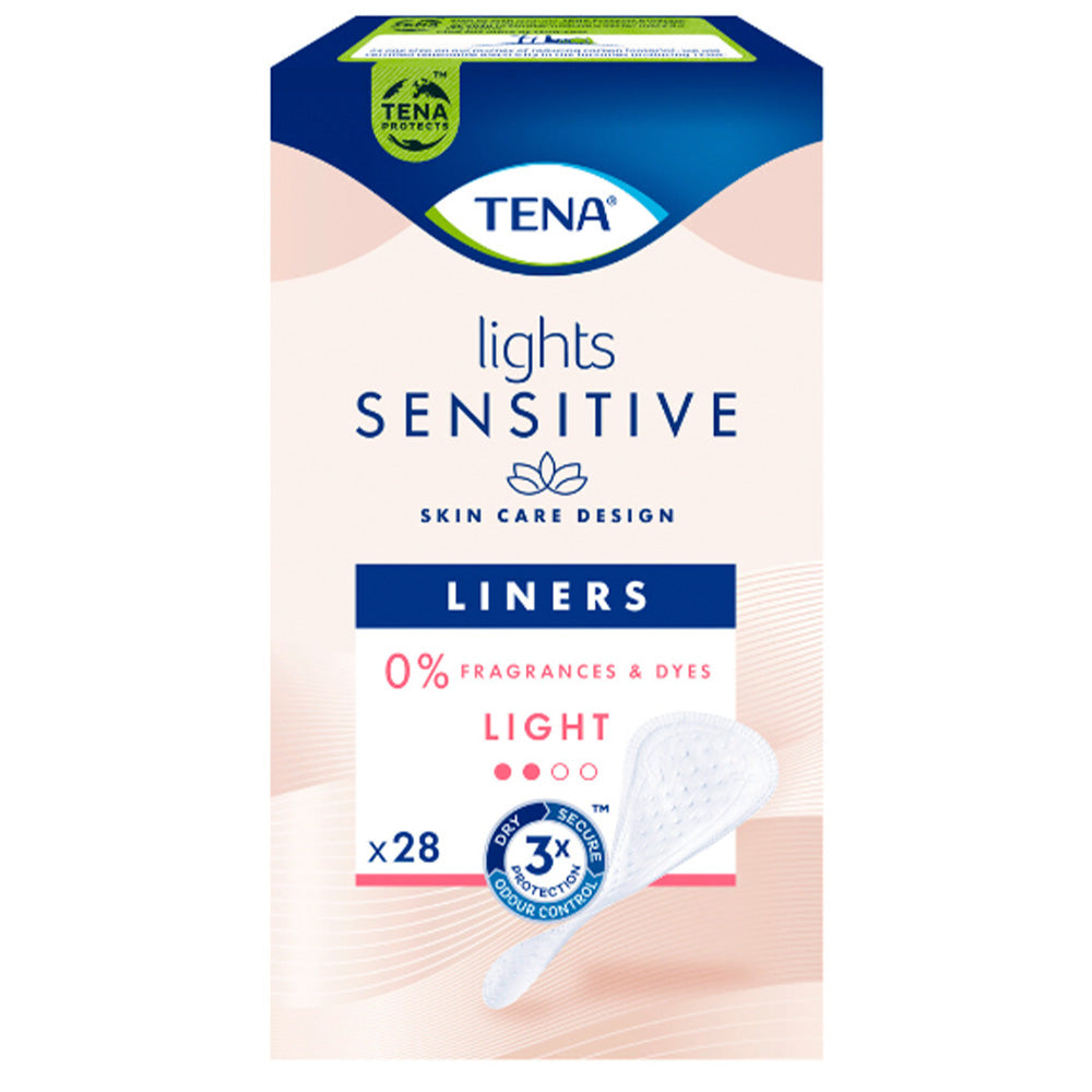 TENA Lights Sensitive Liners - Light | Tena Panty Liners UK – Kennedy's ...