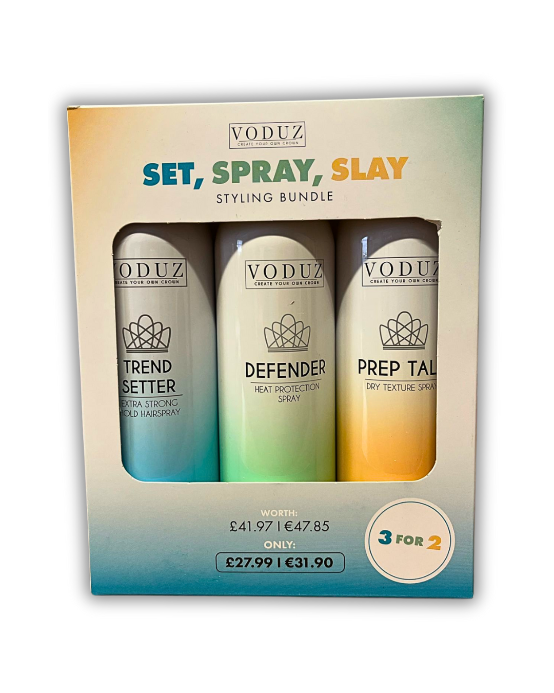 Voduz Set Spray Slay Hair Styling Bundle - Gifts For Her - Hair Care ...