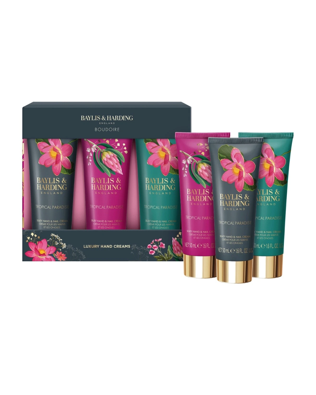Baylis & Harding Boudoire Tropical Paradise Luxury Hand Cream Gift Set ...