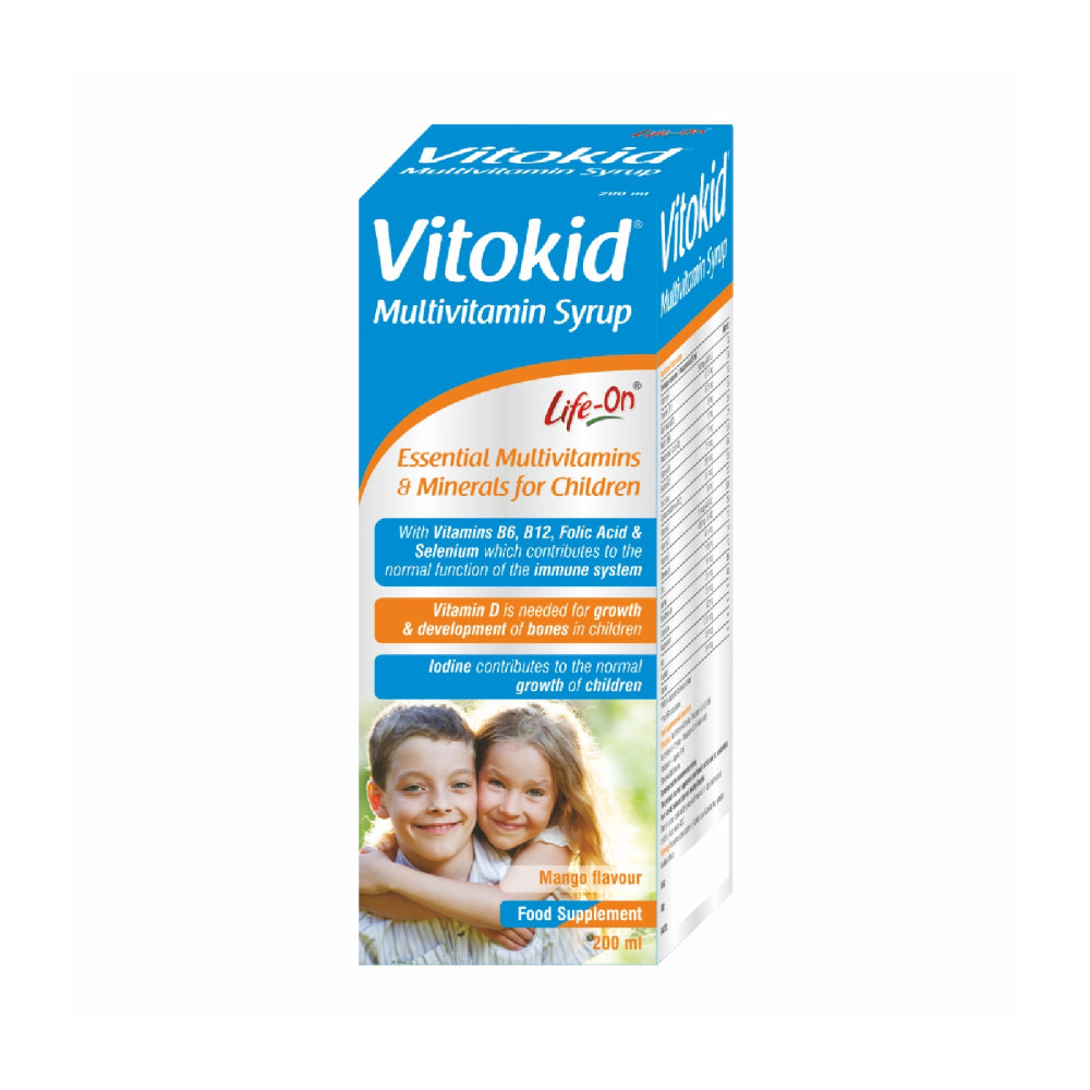 Life On Vitokid Multivitamin Syrup 200ml - Kids Vitamins & Supplements ...