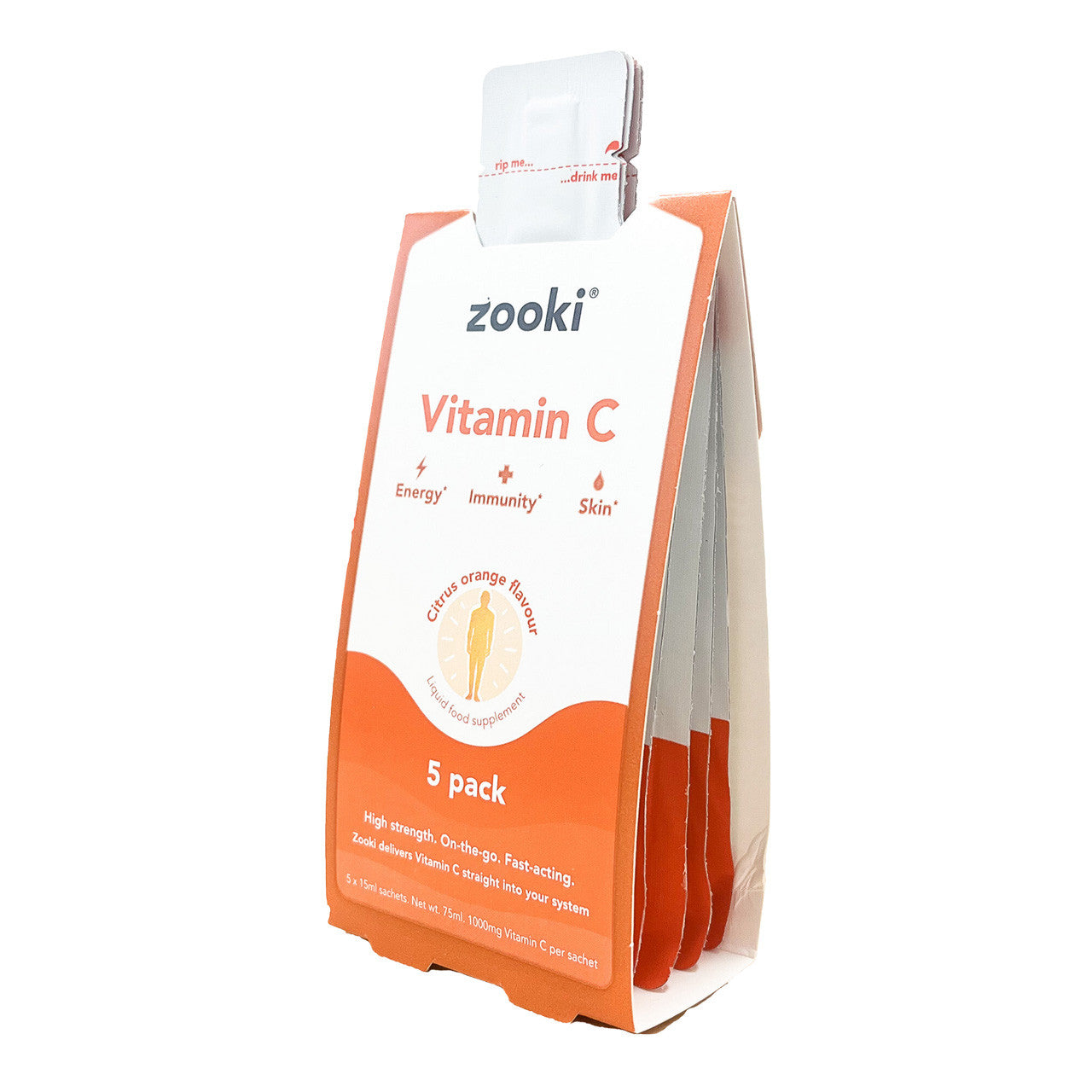 Zooki Vitamin C Citrus Orange (5 Sachets) | Free UK & Ireland Delivery ...
