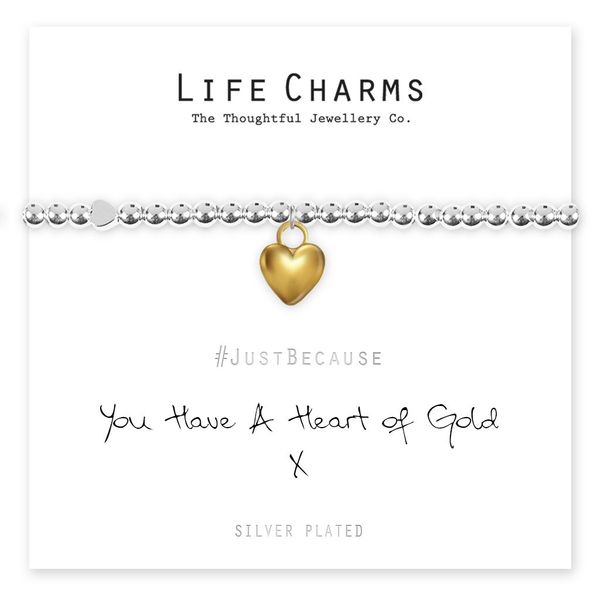 Life Charms Heart of Gold Bracelet | Life Charms Jewellery & Bracelets ...