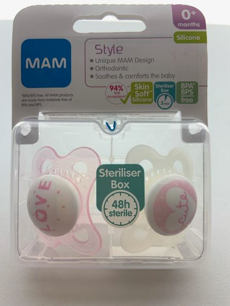 MAM Soother Original Dummies 2 Pack Girls | Official UK Stockists ...