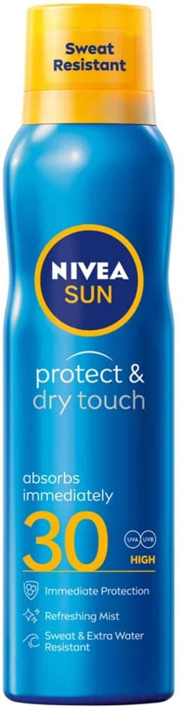 Nivea Sun Dry Touch Protection Spray SPF30 200ml | Free UK Delivery ...